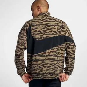 Nike Aop Swoosh Half Zip Woven Jacket