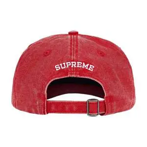 Supreme Pigment Coated S Logo 6-panel Cap - Red