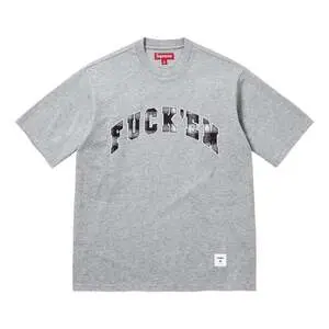Supreme Ss26 Fuck Em Plaid S/s T-shirt - Grey