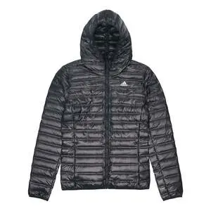 Adidas Hooded Down Jacket - Black