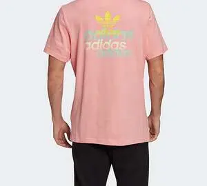 Adidas Originals Front Back Tee Sports Short Sleeve - Pink