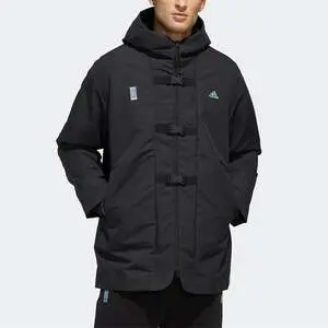 Adidas Loose Fit Casual Jacket With Buckle Detail - Black