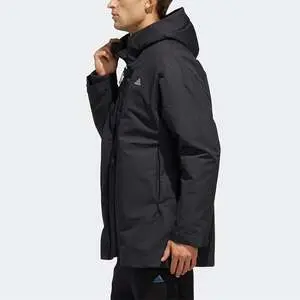 Adidas Loose Fit Casual Jacket With Buckle Detail - Black