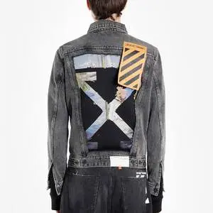 Off-White Denim Distressed Jacket