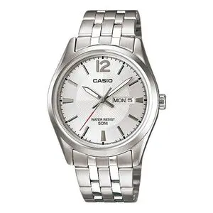 Casio Stainless Steel Analog Watch - Silver