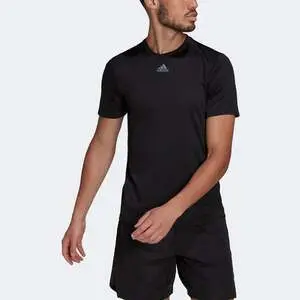 Adidas Solid Color Logo Sports Gym T-shirt - Multi-color