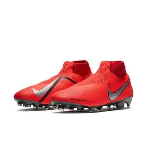 Nike Phantom Vision Elite Df Fg "game Over" Soccer Cleats - Red/silver
