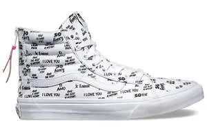 VANS Baron Von Fancy X Sk8-hi Slim Sneakers - White/black