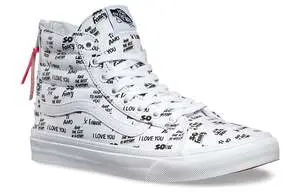 VANS Baron Von Fancy X Sk8-hi Slim Sneakers - White/black