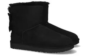 UGG Mini Bailey Fluff Bow Boots