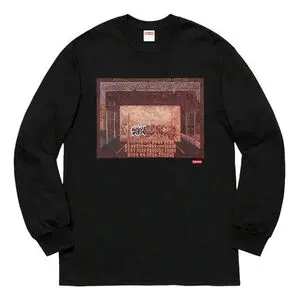 Supreme Fw19 Week 12 X Martin Wong Attorney Street Long Sleeve Tee - Black