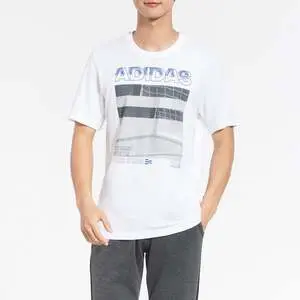 Adidas Mh Photo Tee Training Sports Round Neck Short Sleeve