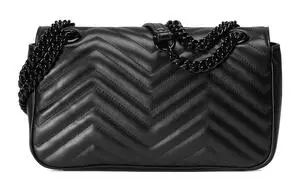 Gucci Gg Marmont Matelassé Shoulder Bag - Black