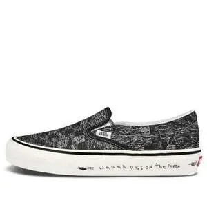 VANS Raised Wolves X Og Classic Slip-on Lx 'tv Static - Black
