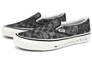 VANS Raised Wolves X Og Classic Slip-on Lx 'tv Static - Black