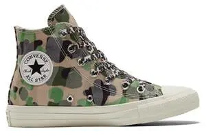 CONVERSE Chuck Taylor All Star High Top Camouflage Sneakers - Green/black