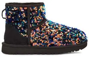 UGG Classic Mini Sequined Boots - Black