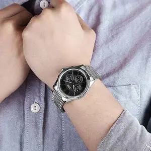 Casio Stainless Steel Quartz Analog Watch - Black