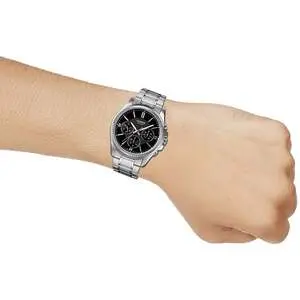 Casio Stainless Steel Quartz Analog Watch - Black