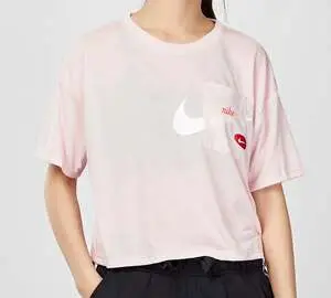 Nike Athleisure Casual Sports Short Sleeve Tee - Pink