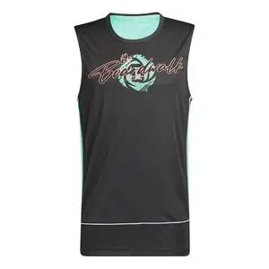 Adidas Rose Printed Basketball Tank - Black