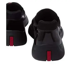 Prada Fw25 America's Cup Sneakers - Black