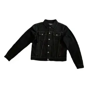 Off-White Alphabet Patterned Denim Jacket
