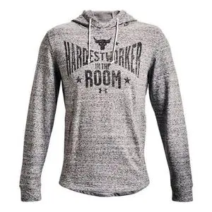 Under Armour Project Rock Hardest Worker Terry Hoodie - Grey
