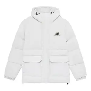 NEW BALANCE Puffer Down Jacket - White/black