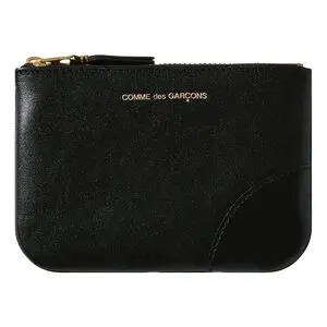 Comme Des Garçons Fw25 Classic Leather Zip Pouch - Black
