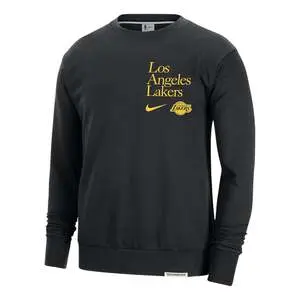Nike X Nba Los Angeles Lakers Crew-neck Sweatshirt - Black