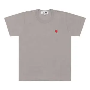 Play Comme Des Garcon Coloured Small Emblem" T-shirt - Grey