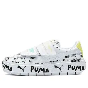 PUMA X Shantell Martin Platform Trace Strap Sneakers - White/black