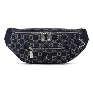 JORDAN Monogrammed Utility Waist Bag - Black