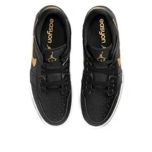JORDAN 1 Low Easyon "black Metallic Gold" Sneakers - Black/white/metallic Gold