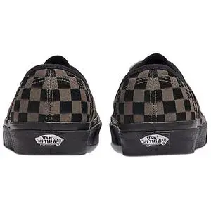 VANS Authentic Embroidered Checkerboard Sneakers - Black
