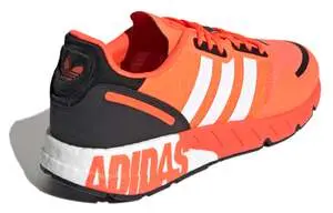 Adidas Zx 1k Boost Sneakers With Graphic Logo Detail - Orange/white