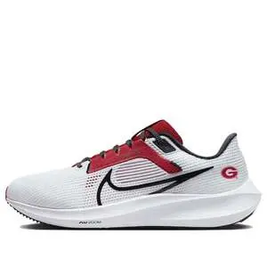 Nike Zoom Pegasus 40 "georgia" Athletic Sneakers - White/university Red/black
