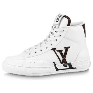 LOUIS VUITTON Charlie Ankle Sneakers - White/black/brown