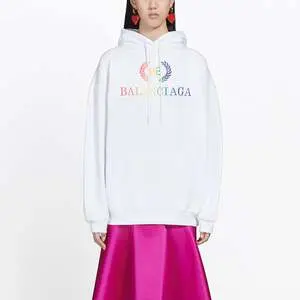 Balenciaga Rainbow Logo Hoodie