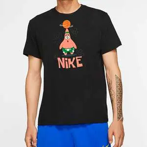 Nike Large Pattern Printing Short Sleeve - Black