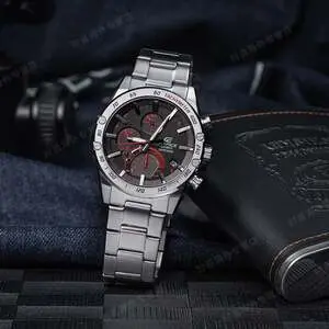 Casio Edifice Solar Powered Analog Watch With Bluetooth