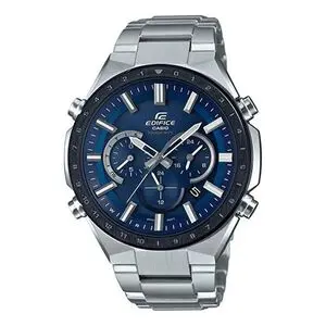 Casio Edifice Solar Powered Sapphire Crystal Stainless Steel Watch - Blue