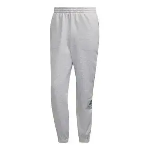 Adidas Logo Solid Color Loose Bundle Feet Sports Pants/trousers/joggers Gray - Default Color