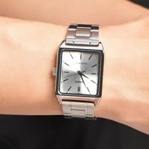 Casio Stainless Steel Analog Watch - Silver