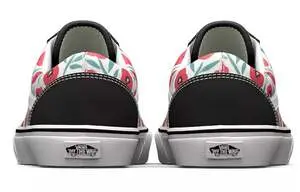 VANS Old Skool Floral Print Sneakers - Blackwhite