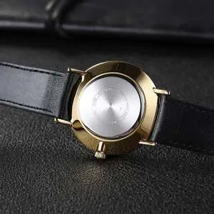 Casio Quartz Analog Watch With Leather Strap