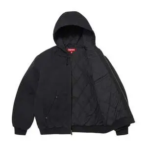 Supreme X The Misfits Ss26 Hooded Work Jacket - Black