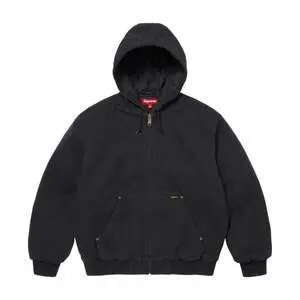 Supreme X The Misfits Ss26 Hooded Work Jacket - Black