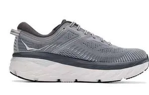 Hoka One One Bondi 7 2e Wide Athletic Sneakers - Grey